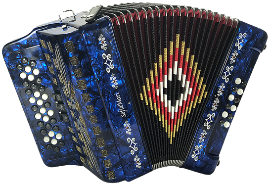 Sofiamari NSM-3412 34-Button 12-Bass Accordion FBE Dark Blue Pearl